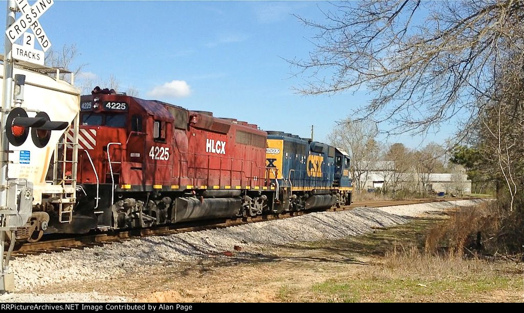 HLCX GP40 4225 and CSX GP40-2 6092